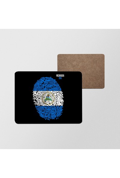 Fizello Nicaragua Flag. Cool Nicaragua Dna. Nicaragua Roots Mdf Tablo