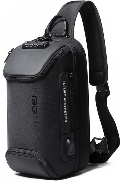 Bange BG-7082 Kilitli ve USB Şarj Portlu Omuz Çantası - Siyah (Yurt Dışından) Bange BG-7082 Kilitli ve USB Şarj Portlu Omuz Çantası - Siyah (Yurt Dışından)
