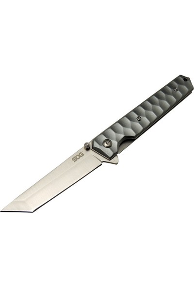 Sog Kendo Tanto 4011 Gri Çakı 21CM - Metal Sap, Otomatik, Kılıflı