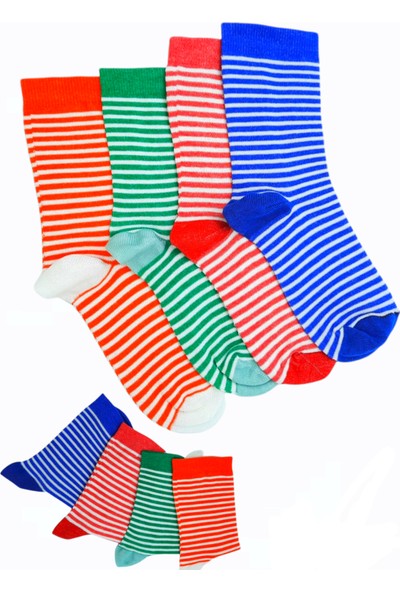 Black Arden Socks 4 'lü Kız Çocuk Uzun Çorap 11-12 Yaş BT-0286