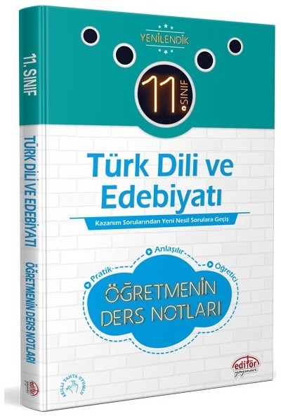 Editör Yayınları 11. Sınıf Türk Dili ve Edebiyatı Öğretmenin Ders Notları
