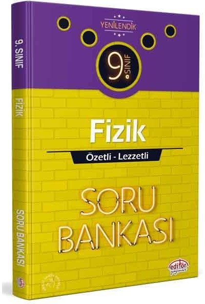 Editör Yayınları 9. Sınıf Fizik Özetli Lezzetli Soru Bankası Editör Yayınları 9. Sınıf Fizik Özetli Lezzetli Soru Bankası