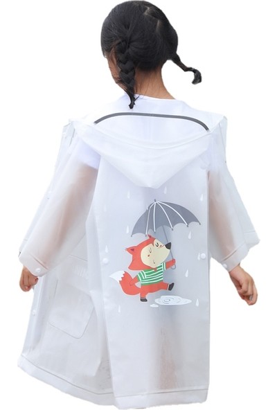 Just For U Su Geçirmez Çocuk Panço Yağmurluk Beyaz (Yurt Dışından) Just For U Su Geçirmez Çocuk Panço Yağmurluk Beyaz (Yurt Dışından)