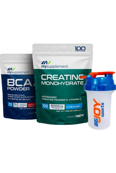 MySupplement My Supplement Creatine Monohyrate 506 gr + My Supplement-Bcaa Powder Karpuz Doypack 560 gr MySupplement My Supplement Creatine Monohyrate 506 gr + My Supplement-Bcaa Powder Karpuz Doypack 560 gr