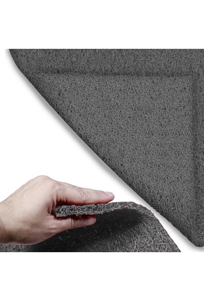 Badem10 Kıvırcık Kaymaz Paspas Gri Kaydırmaz Halı Pvc Dış Mekan Yolluk 0.5 Metre Badem10 Kıvırcık Kaymaz Paspas Gri Kaydırmaz Halı Pvc Dış Mekan Yolluk 0.5 Metre