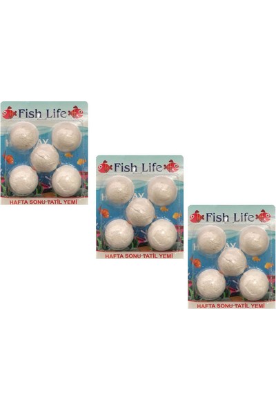 Crazy Fish Life Tatil Yemi 5'li (3 Adet) Crazy Fish Life Tatil Yemi 5'li (3 Adet)
