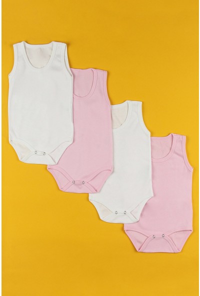 Zepkids Unisex Bebe Çıtcıtlı Badi 4'lü Set