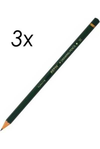 Fatih 4B Dereceli Resim Kalemi 3'lü Fatih 4B Dereceli Resim Kalemi 3'lü