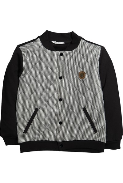 Mininio Erkek Çocuk Kapitoneli Armalı Ceket (5 - 12 Yaş )