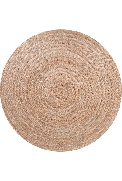 Home Naturel Jüt Halı Jüt Paspas Jüt Kilim 90 cm Çapında