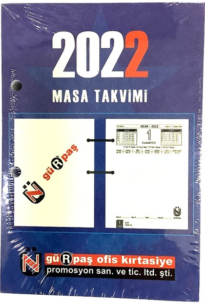 Gürpaş 2022 Masa Takvimi 9,5X14 cm