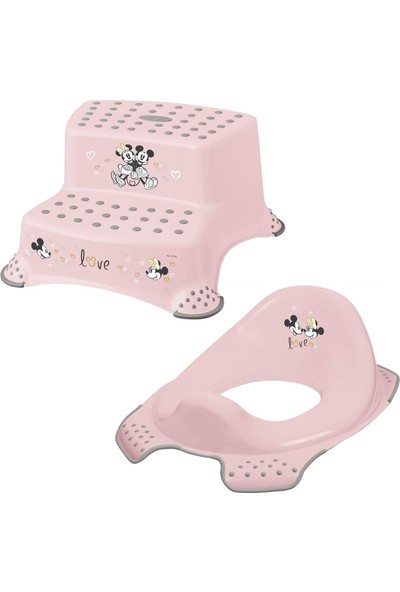 Keeeper Minnie Mouse Lisanslı Klozet Daraltıcı ve Yükseltici Basamak Seti Keeeper Minnie Mouse Lisanslı Klozet Daraltıcı ve Yükseltici Basamak Seti