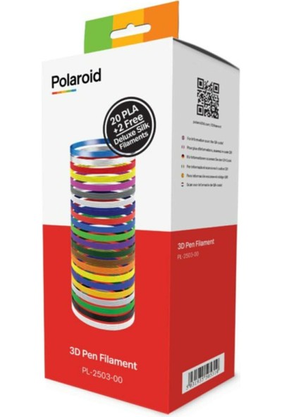 Polaroıd 3D Pen Kalem Için Filament Pla (22 Renk x 5m) 1,75MM Polaroıd 3D Pen Kalem Için Filament Pla (22 Renk x 5m) 1,75MM