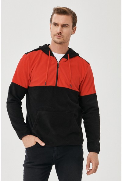 AC&Co / Altınyıldız Classics Standart Fit Normal Kesim Kapüşonlu Polar AC&Co / Altınyıldız Classics Standart Fit Normal Kesim Kapüşonlu Polar