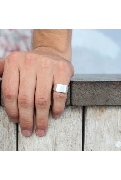 Koof Craft Antik Gümüş Kaplama Dikdörtgen Model Ayarlanabilir Yüzük - 65170 Koof Craft Antik Gümüş Kaplama Dikdörtgen Model Ayarlanabilir Yüzük - 65170