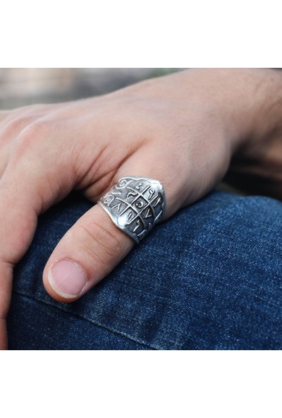 Koof Craft Antik Gümüş Kaplama Ayarlanabilir Yüzük - 65150 Koof Craft Antik Gümüş Kaplama Ayarlanabilir Yüzük - 65150