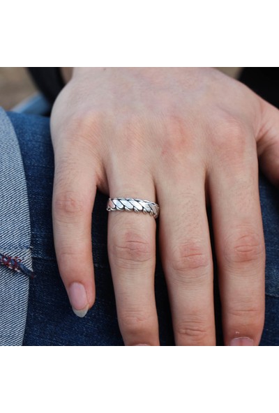 Koof Craft Antik Gümüş Kaplama Ayarlanabilir Yüzük - 65164 Koof Craft Antik Gümüş Kaplama Ayarlanabilir Yüzük - 65164