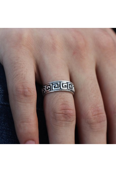 Koof Craft Antik Gümüş Kaplama Model Desenli Ayarlanabilir Yüzük - 65517 Koof Craft Antik Gümüş Kaplama Model Desenli Ayarlanabilir Yüzük - 65517
