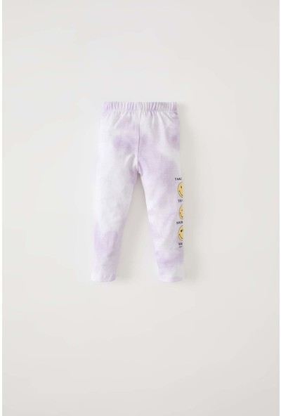 DeFacto Kız Bebek Smileyworld Lisanslı Regular Fit Uzun Tayt W0957A221Au