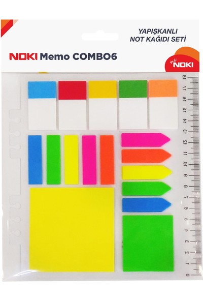 Noki 12706 Memo Combo 6 Yapışkanlı Not Kağıdı Noki 12706 Memo Combo 6 Yapışkanlı Not Kağıdı