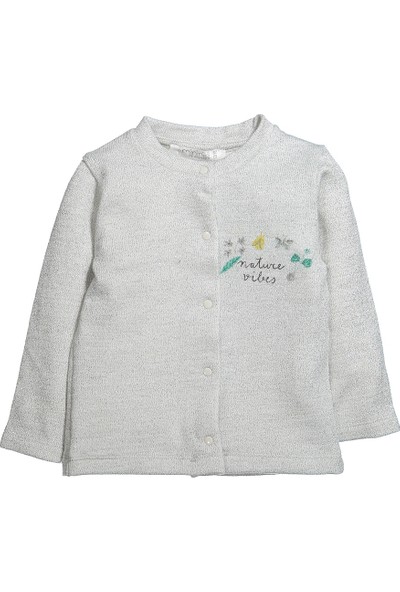 Mininio Kız Bebek Nature Vibes Simli Hırka (12 Ay - 4 Yaş )