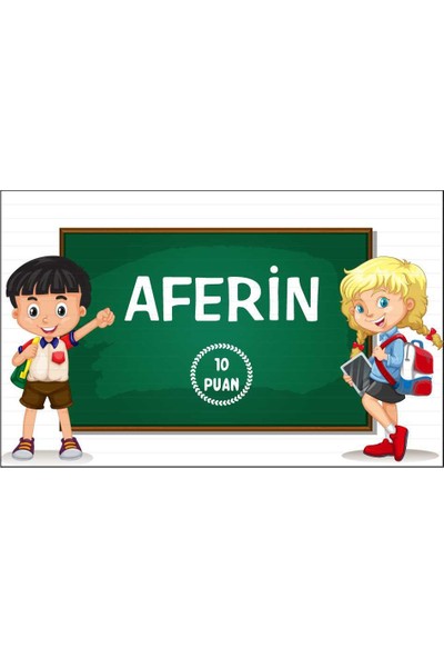hepenuygun Aferin Öğrenci Başarı Kartı 25'li