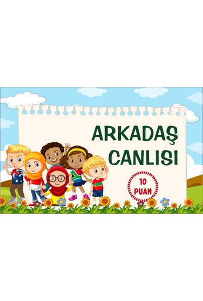 hepenuygun Arkadaş Canlısı Öğrenci Başarı Kartı 25'li hepenuygun Arkadaş Canlısı Öğrenci Başarı Kartı 25'li