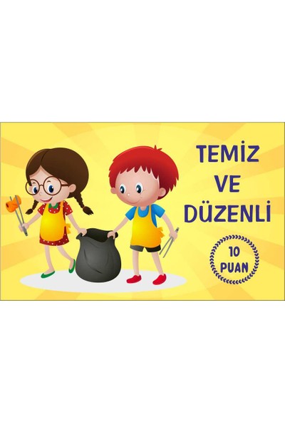 hepenuygun Temiz ve Düzenli Öğrenci Başarı Kartı 25'li hepenuygun Temiz ve Düzenli Öğrenci Başarı Kartı 25'li