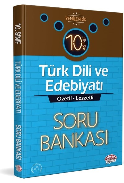Editör Yayınları 10. Sınıf Türk Dili ve Edebiyatı Özetli - Lezzetli Soru Bankası Editör Yayınları 10. Sınıf Türk Dili ve Edebiyatı Özetli - Lezzetli Soru Bankası
