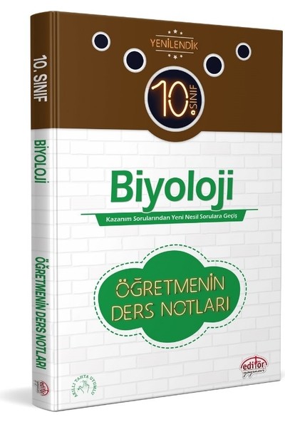 Editör Yayınları 10. Sınıf Biyoloji Öğretmenin Ders Notları