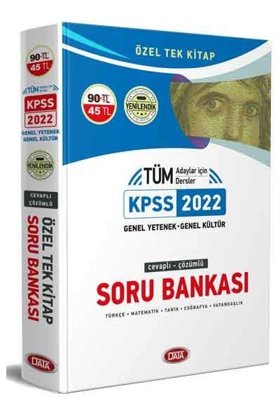 Data Yayınları 2022 KPSS Genel Yetenek - Genel Kültür Cevaplı - Çözümlü Soru Bankası Data Yayınları 2022 KPSS Genel Yetenek - Genel Kültür Cevaplı - Çözümlü Soru Bankası