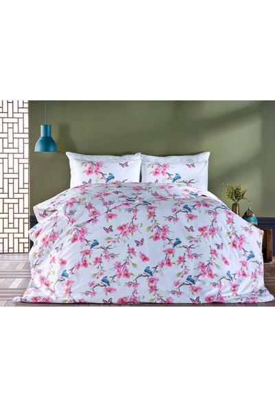Dessen Çift Kişilik Nevresim Takımı Pamuklu Mia - Pembe Dessen Çift Kişilik Nevresim Takımı Pamuklu Mia - Pembe