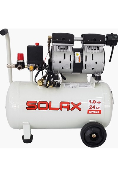Solax EWS24 1 Hp 8 Bar 24 Lt Süper Sessiz Yağsız Kompresör Solax EWS24 1 Hp 8 Bar 24 Lt Süper Sessiz Yağsız Kompresör
