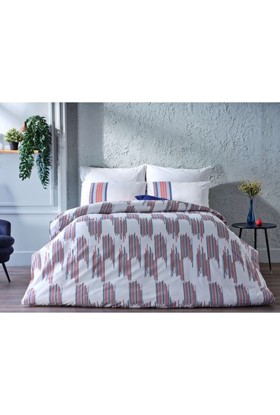 Dessen Çift Kişilik Nevresim Takımı Doğal Pamuk Alabanda - Mavi Dessen Çift Kişilik Nevresim Takımı Doğal Pamuk Alabanda - Mavi