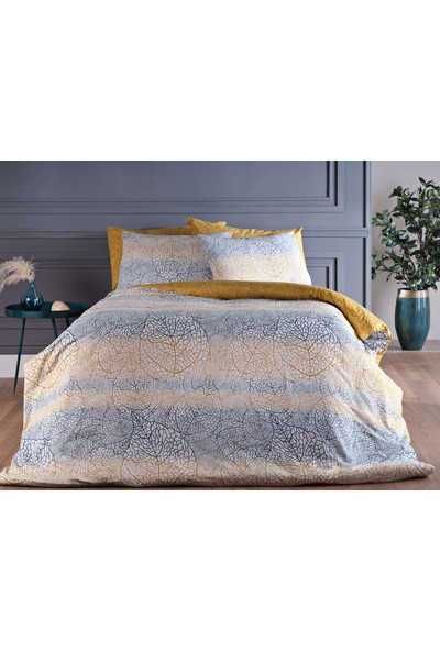 Dessen Çift Kişilik Nevresim Takımı Doğal Pamuk Defne - Sarı Dessen Çift Kişilik Nevresim Takımı Doğal Pamuk Defne - Sarı