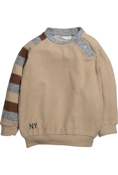 Mininio Erkek Bebek Yakası Çıtçıtlı Kazak (9 Ay - 4 Yaş )