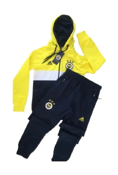 Mavi Boncuk Kids Fenerbahçe Sarı Fermuarlı Erkek Çocuk Alt Üst Sweat Takım Mavi Boncuk Kids Fenerbahçe Sarı Fermuarlı Erkek Çocuk Alt Üst Sweat Takım