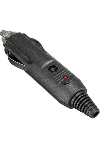 Rob Ada 12V Araç Çakmak Fişi Erkek Sigortalı / Ledli Seyyar Kablo Tip Oto Çakmaklık Erkek Soket