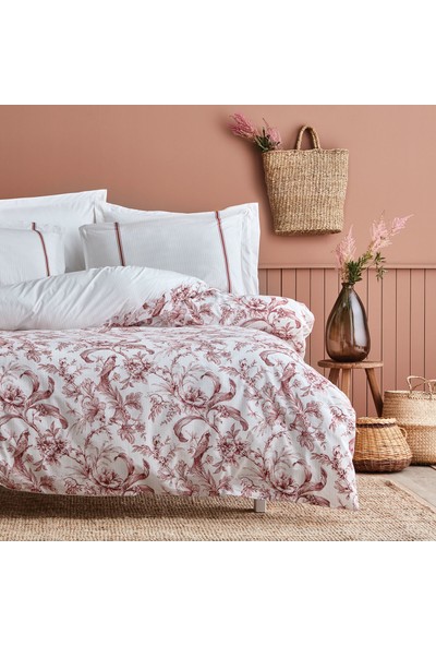 Yataş Bedding Hermosa Ranforce Tek Kişilik Xl Nevresim Takımı - Kırmızı