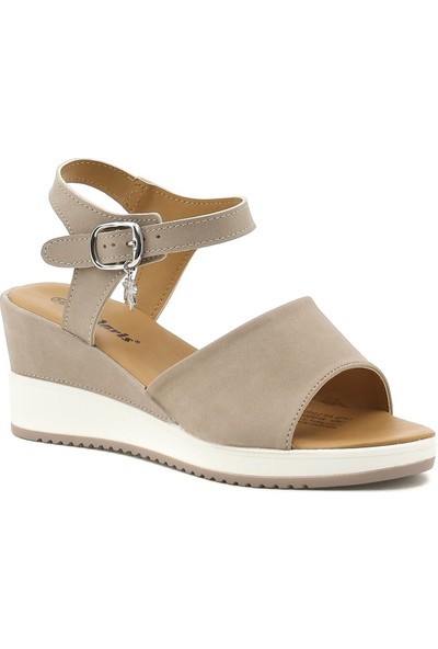 Polaris 317712.Z 1fx Vizon Kadın Dolgu Topuklu Sandalet