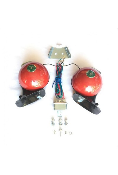 Oscar Çat Çat Korna Mitsuba Tipi Kırmızı 12V