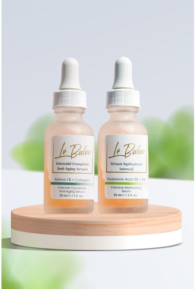 Le Balvo Yaşlanma Karşıtı Serum (Retinol %1 Colagen) 30ML + Nemlendirici Bakım Serumu (Hyaluronic Acid %3 B5) 30ML Le Balvo Yaşlanma Karşıtı Serum (Retinol %1 Colagen) 30ML + Nemlendirici Bakım Serumu (Hyaluronic Acid %3 B5) 30ML