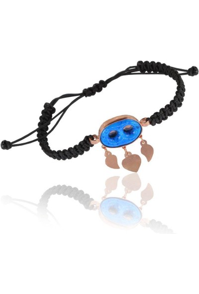 Söğütlü Silver Süryani Nazar Boncuğu Ipli Bileklik