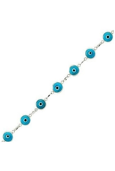 Söğütlü Silver Nazar Boncuklu Bileklik