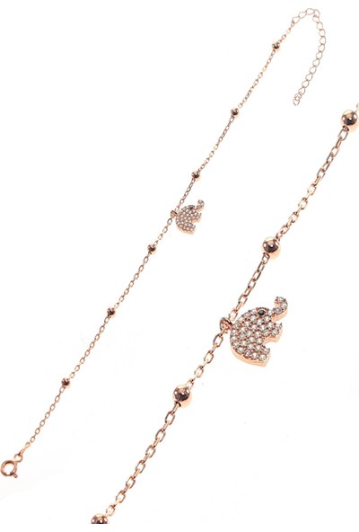 Söğütlü Silver Gümüş Fil ve Toplu Zincir Halhal Söğütlü Silver Gümüş Fil ve Toplu Zincir Halhal