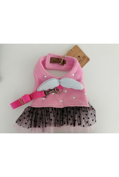 Köpek Kıyafeti Pembe Melek Kanatlı Xxl Beden Pembe