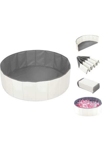 Jusso Akordiyon Katlanabilir Top Havuzu Topsuz-Ekru Jusso Akordiyon Katlanabilir Top Havuzu Topsuz-Ekru