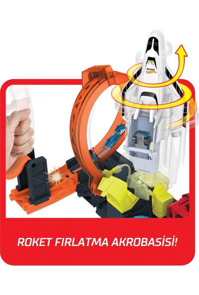 Hot Wheels Tekerlekli Yarış Dünyası Oyun Seti Roket Temalı GTT75