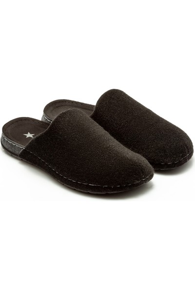 Twigy Felt Siyah Erkek Terlik Twigy Felt Siyah Erkek Terlik