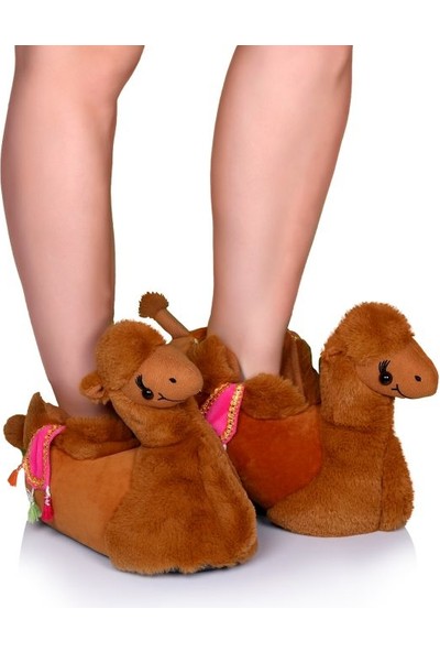 Twigy Deve Kahverengi Kadın Panduf